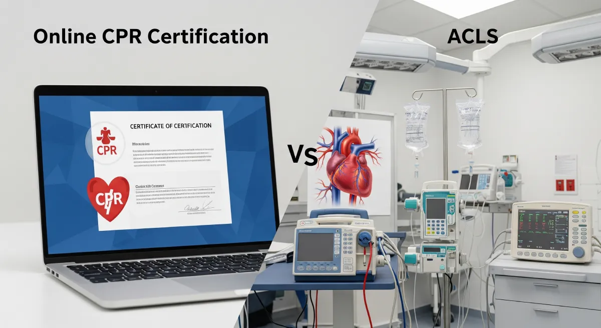 Online CPR vs ACLS Certification: Key Differences Guide