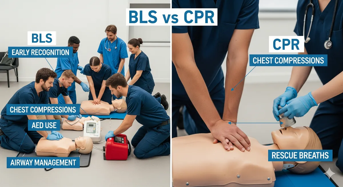 BLS vs CPR: Key Training Differences in Mississauga